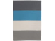 Striped rectangular paper yarn rug FOURWAYS By Woodnotes design Ritva ...