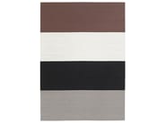 Striped rectangular paper yarn rug FOURWAYS By Woodnotes design Ritva ...