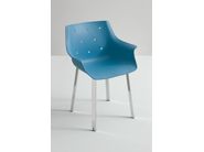 Polypropylene chair with armrests MORE By GABER design Favaretto&Partners