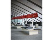 Modular bench with back GALLERIA By Tacchini design PearsonLloyd