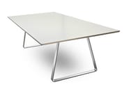 Rectangular multi-layer wood meeting table MUTKA By Lapalma design ...
