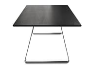 Rectangular multi-layer wood meeting table MUTKA By Lapalma design ...