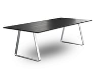 Rectangular multi-layer wood meeting table MUTKA By Lapalma design ...