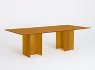 SIMOON Rectangular crystal table By Glas Italia