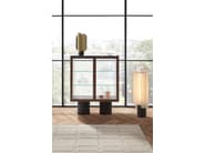 RIO Wood and glass highboard with doors By Punt | design Sebastian Herkner