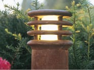 Cast iron bollard light RUSTY By Royal Botania