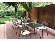 Folding square table SEGNO Segno Line By emu design Aldo Ciabatti