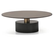 NEXT Low round wood veneer coffee table By SCAPPINI & C | design ...