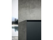 Linear oak and metal kitchen with integrated handles SKILL FRAME Skill ...