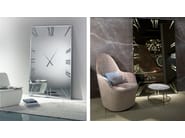 TITANIUM Mirror / clock By Reflex