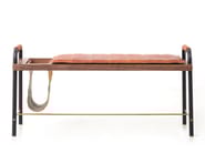 Upholstered leather bench VALET SEATED BENCH Valet Collection By ...