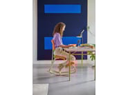 VARIABLE™ PLUS Rocking ergonomic chair in wood and fabric By Varier ...