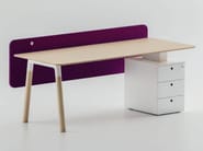 WOODS | Office desk with drawers Woods Collection By FANTONI