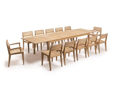 RIBOT | Extending table Ribot Collection By Ethimo design Marc Sadler