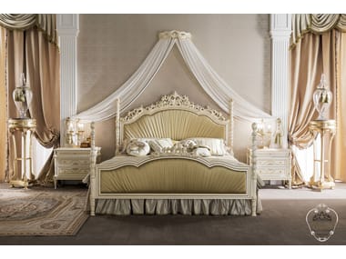 IMPERIAL Double bed with upholstered headboard By Modenese Luxury Interiors