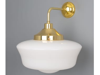 1920'S SCHOOLSHOUSE Brass wall lamp By Mullan Lighting | design Mike ...