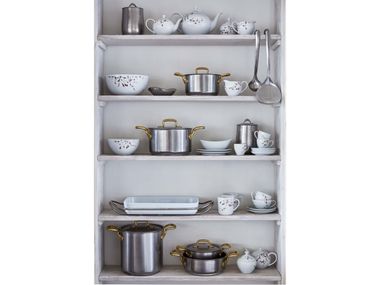 1965 VINTAGE Stainless steel Cookware set with lid with two handles By ...