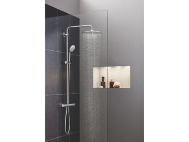 EUPHORIA SYSTEM 260 | Wall-mounted shower panel Wall-mounted ...