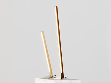 LED wooden table lamp 2ft TABLE TORCH Portable Collection By Stickbulb ...