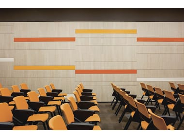 Sound absorbing MDF wall tiles 4AKUSTIK By FANTONI