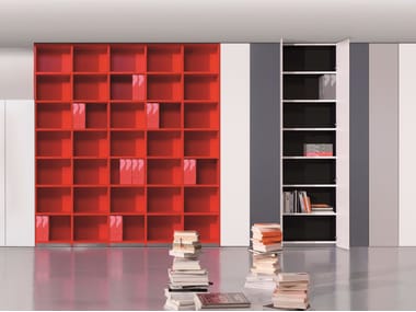 Melamine-faced chipboard Bookcases | Archiproducts