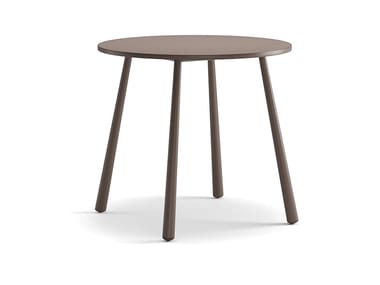 TURTLE Round aluminium garden table By YAAZ