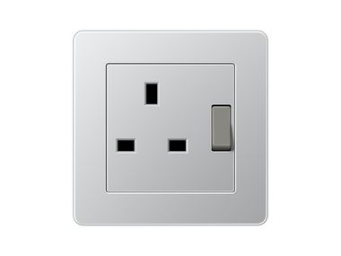 A FLOW - BRITISH STANDARD Plastic electrical socket By JUNG