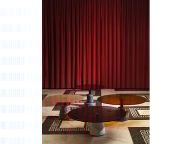 MENHIR Low round coffee table By ACERBIS | design Lodovico Acerbis ...