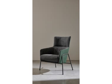 ADELE Fabric armchair with armrests By Twils | design Antonio De Marco