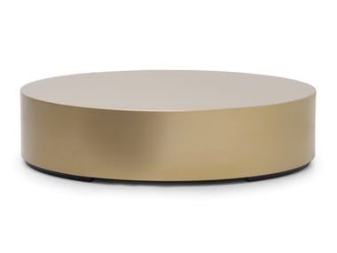 ADEMO Low round wooden coffee table By Formitalia