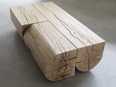 ADJACENCIES Rectangular solid wood coffee table By Van Rossum | design Samuel Barclay