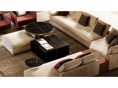 ADONE Rectangular glass coffee table By Reflex | design Emanuele Missaglia