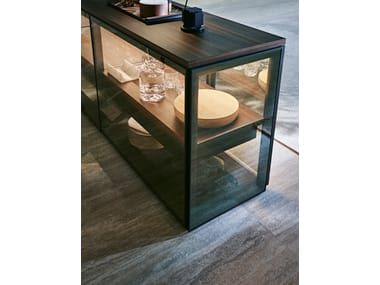 Crystal sideboard with doors ADRIEN By Molteni & C. design Vincent Van ...