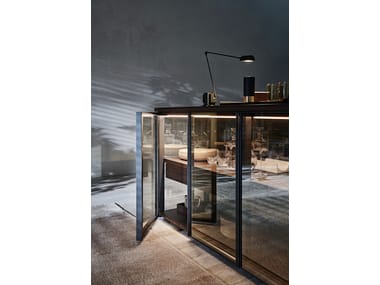 Crystal sideboard with doors ADRIEN By Molteni & C. design Vincent Van ...