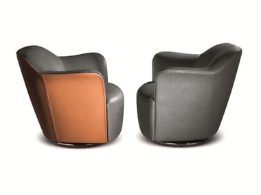 AIDA | Poltrona in cuoio By Poltrona Frau design Roberto Lazzeroni