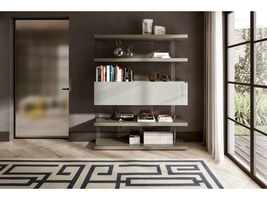 AIR | Bookcase with secretary desk By Lago