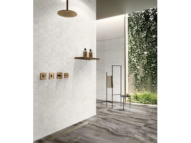 Porcelain stoneware wall/floor tiles with marble effect AKOYA OCEAN ...