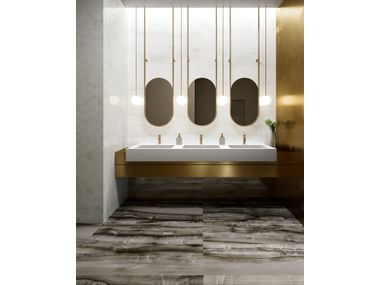 Porcelain stoneware wall/floor tiles with marble effect AKOYA OCEAN ...