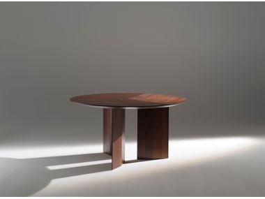 PRAIA ROUND Round wooden table By ALBEDO