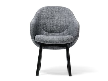 ALBU Fabric easy chair with armrests By TON | design Alexander Gufler