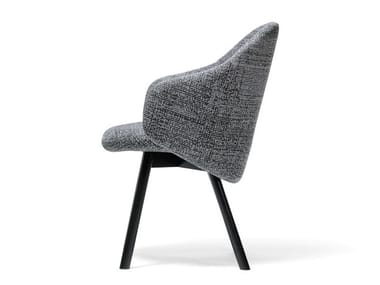 ALBU Fabric easy chair with armrests By TON | design Alexander Gufler