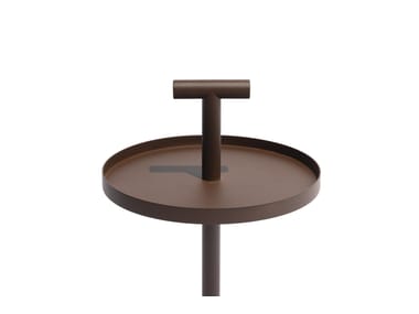 ALBUS Round stainless steel coffee table By Todus | design Studio Segers