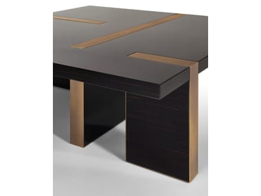 ALEC Low square ebony coffee table By Sicis | design Massimiliano Raggi