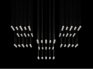 ALGORITHM Blown glass pendant lamp By Vibia | design Toan Nguyen