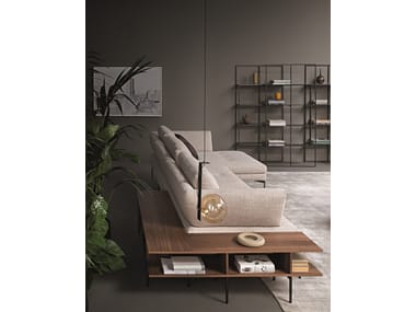ALIANTE | Sofa with chaise longue Fabric sofa with chaise longue By ...
