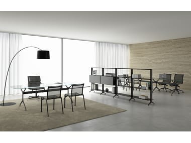 ALINE_04 Libreria a giorno modulare in alluminio By Alias | design Dante Bonuccelli