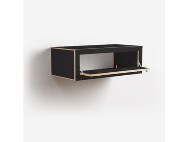 FLÄPPS BOX WALL CONSOLE 80x40x40 - BLACK Console table By AMBIVALENZ ...