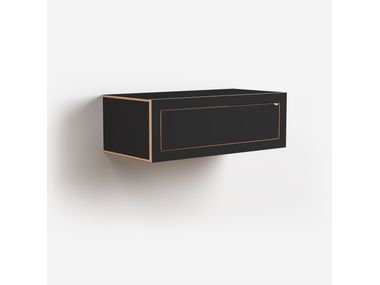 FLÄPPS BOX WALL CONSOLE 80x40x40 - BLACK Console table By AMBIVALENZ ...