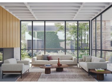 AMOS Low square wooden coffee table for living room By Wewood