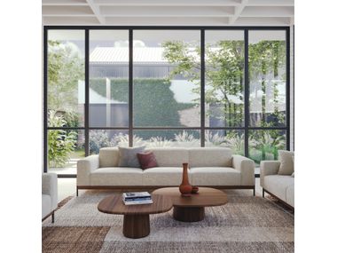AMOS Low square wooden coffee table for living room By Wewood